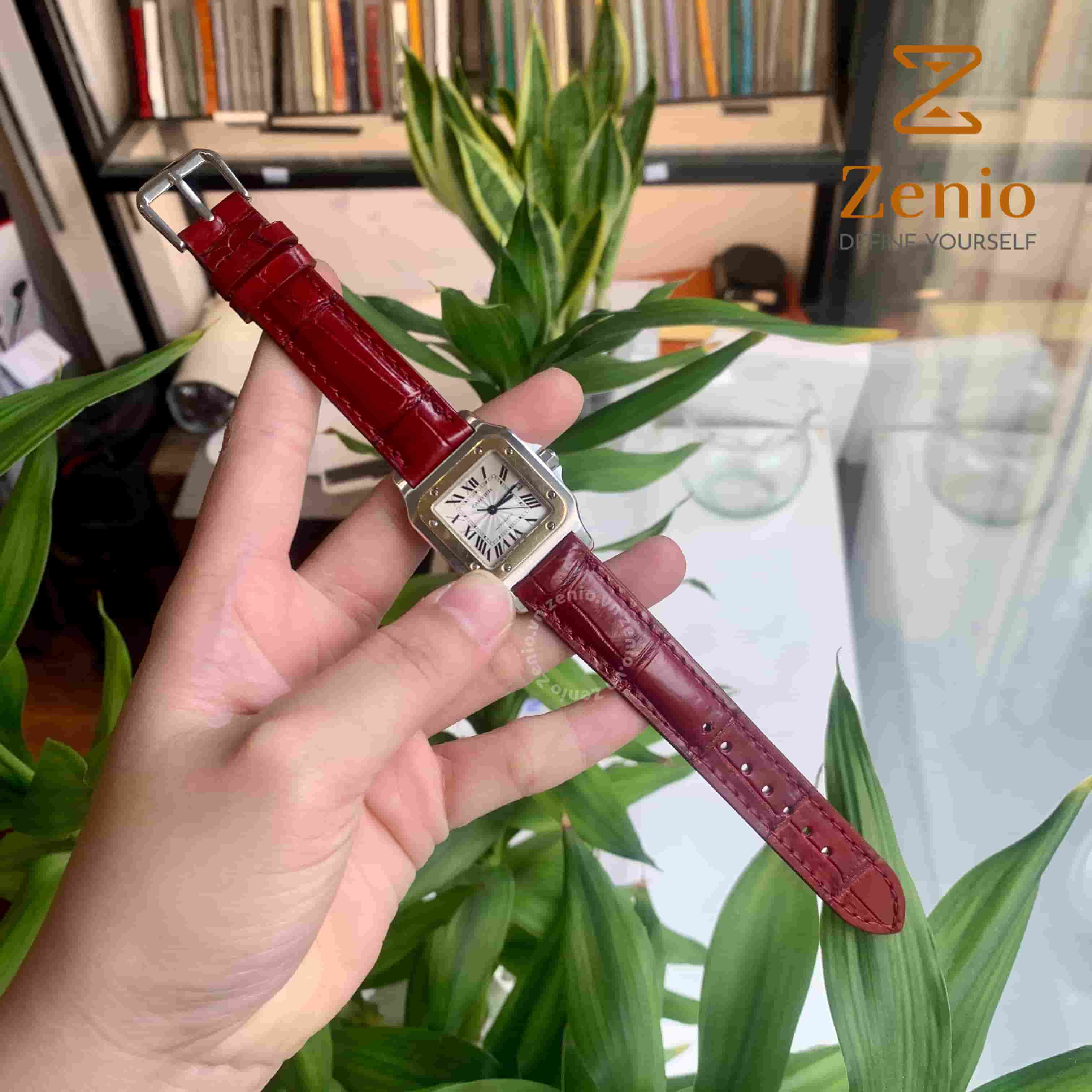 Dây đồng hồ Cartier | Dây da thật handmade 100%